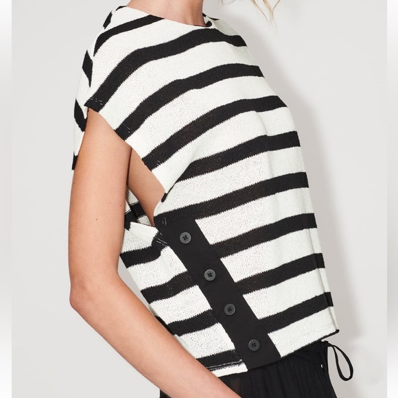 Zara | Tops | Zara Rustic Stripped Knit Shirt | Poshmark